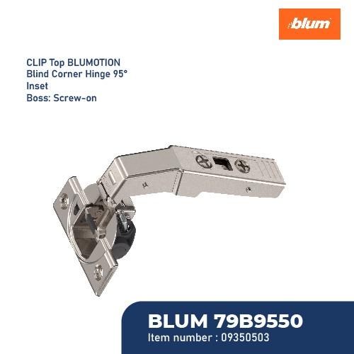 Jual BLUM ENGSEL BLIND CORNER HINGE 95° INSET SCREW ON NICKEL PLATED ...