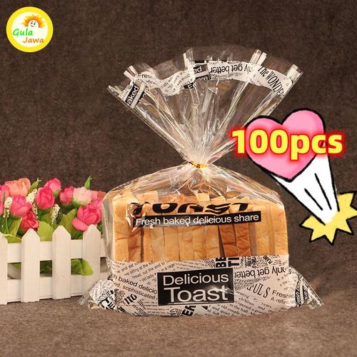 Jual 100pcs Plastik Roti Tawar Kemasan / Bungkus Packaging roti - Kab ...