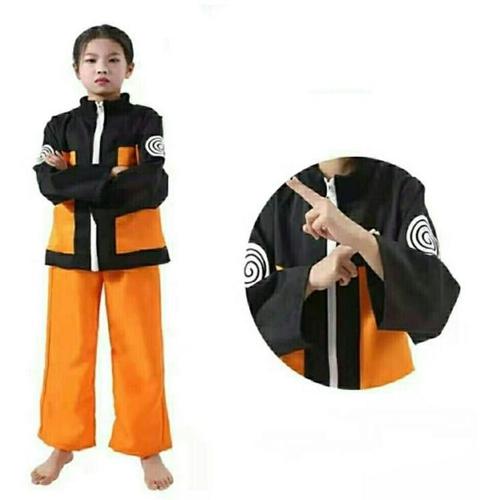 Jual Naj Kostum Naruto Uzumaki Shippuden Ninja Hokage Baju Cosplay ...