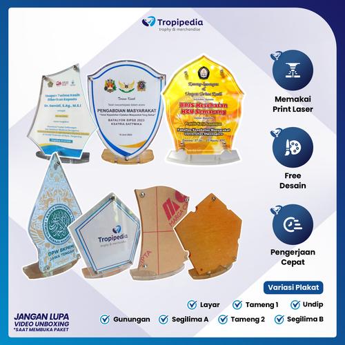 Jual Plakat Akrilik Instan Custom Nama Logo Gambar Bentuk Miring ...