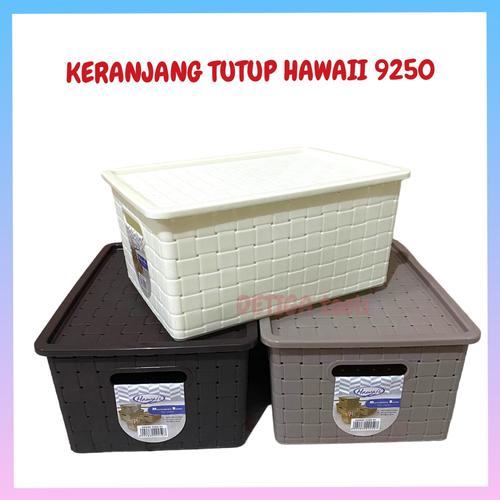 Jual Hawaii 9250 DT Keranjang Plastik dengan tutup Storage Box ...