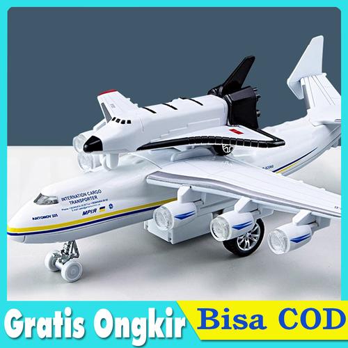 Jual Miniatur Diecast Pesawat Airbus Antonov AN 225 Mriya NASA Mainan ...