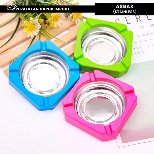 Jual Asbak Segi Warna Stainless 10 x 10 cm - Segi - Jakarta Utara ...