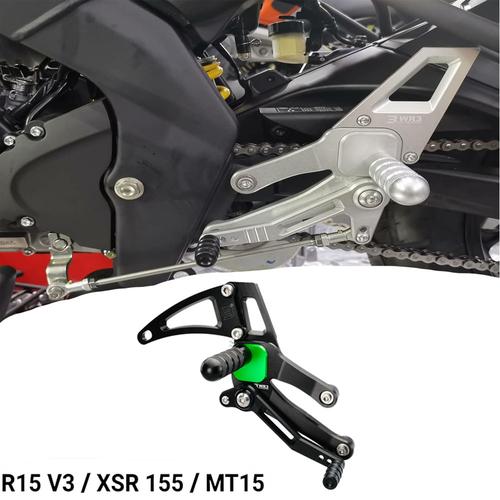 Jual Footstep Racing WR3 V-Series R15 V3 / XSR 155 / MT15 - Ful Silver ...