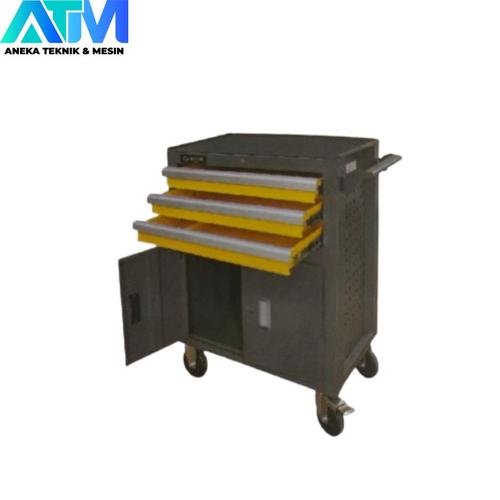 Jual BESTIR Lemari Perkakas 3 Susun Toolbox Cabinet Trolley 3 Tray ...