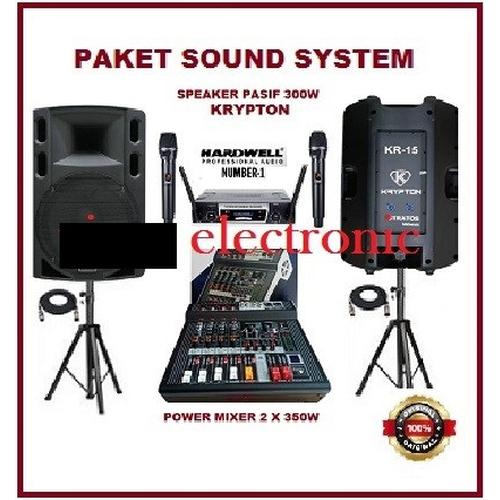 Jual Paket Audio Sound System Speaker 15 Inch outdoor Cafe Music 700 ...