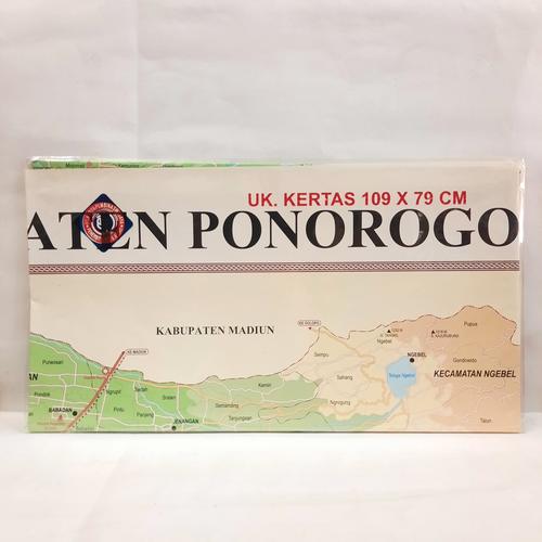 Jual Peta Lipat Kabupaten Ponorogo Original - Kota Bandung - PULAU BUKU ...