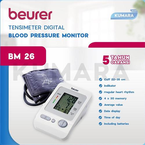 Jual Beurer - Upper Arm Blood Pressure Monitor Bm 26 / Alat Ukur Tensi ...