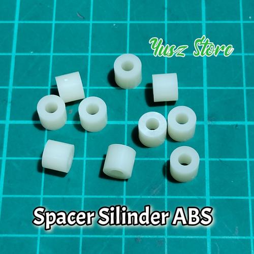 Jual Spacer Silinder M3x6 abs nylon tiang penyangga PCB bulat tinggi ...