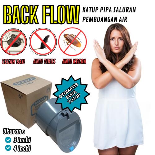 Jual katup buka tutup Anti Tikus Selokan Pembuangan Air Otomatis PVC ...