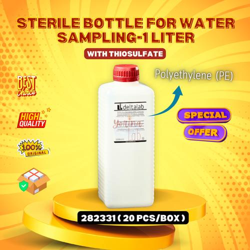 Jual Sterile Bottle for Water Sampling-1 Liter, w/o Thiosulfate, 20 pcs ...