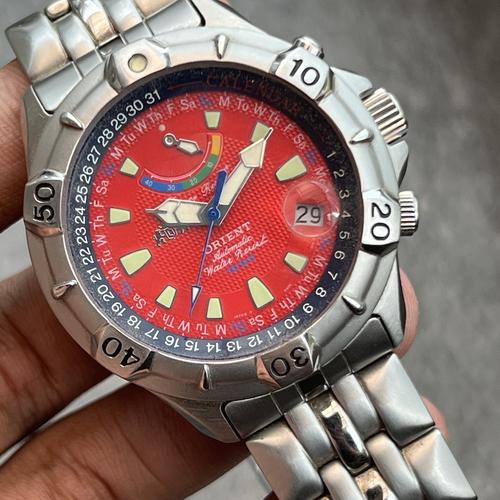 Jual Orient Red dial power reserve all original - Kab. Tangerang ...