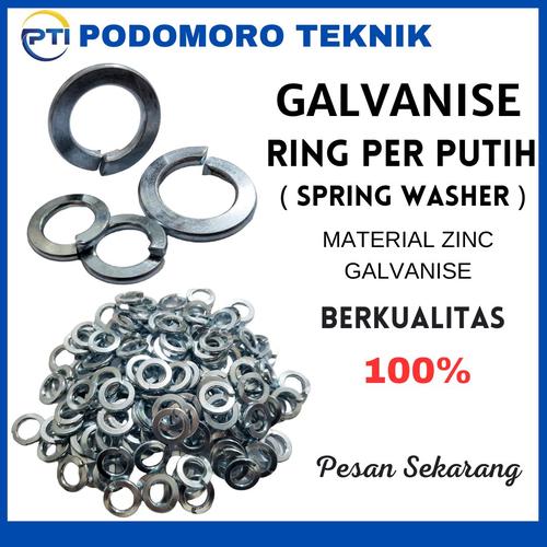 Jual RING PER PUTIH M5 GALVANIS, SPRING WASHER - Kab. Bekasi - PODOMORO ...