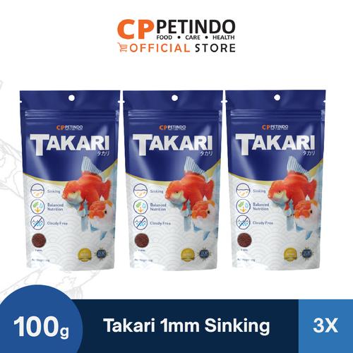 Promo Takari Fish Food Sinking Type 1mm Pakan Ikan Hias - 100gr - 3 ...