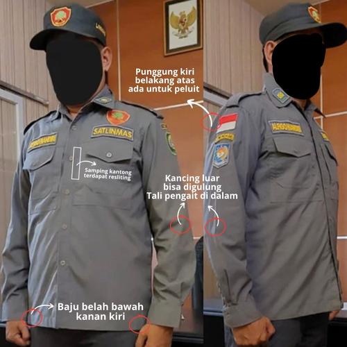 Jual 1. SERAGAM LINMAS TERBARU BAHAN HAIGTWIS RAPI DAN TIDAK PANAS ...