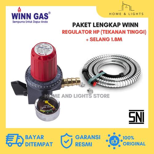 Jual Paket Regulator Gas Winn 181 Meter + Selang Flexi 1.8M - Jakarta ...