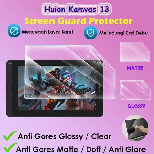 Jual Huion Kamvas 13 Screen Protector Guard Antigores Clear Matte ...