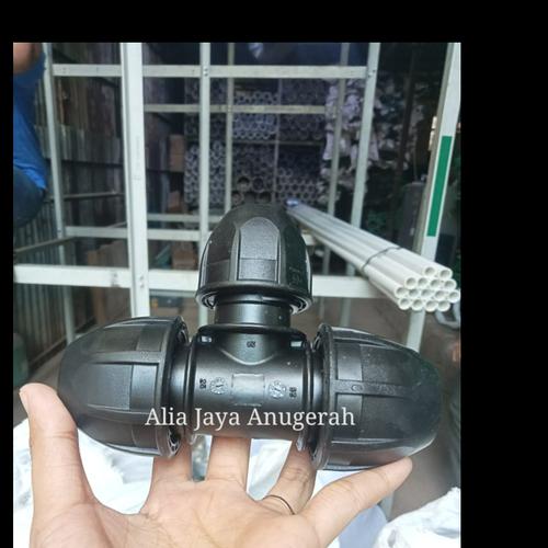 Jual Tee Reducer HDPE 25mm x 20mm Compress / Tee HDPE 3/4" x 1/2 ...