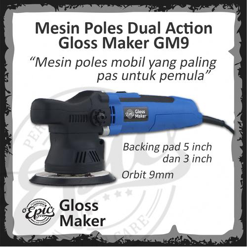 Promo Mesin Poles Mobil Gloss Maker GM9 Dual Action Polisher Bukan ...