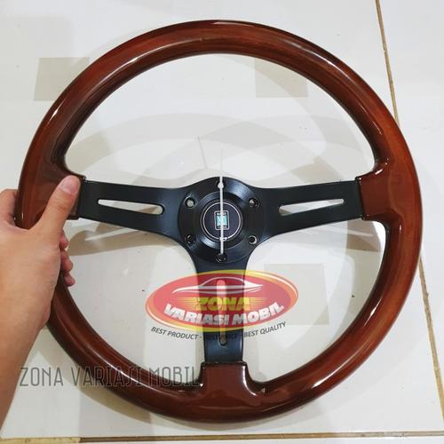 Jual Stir Setir Racing Mobil Full Wood Nardi ND Kayu Jati Klasik 14 ...