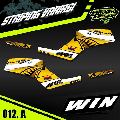 Jual Mjm Striping Honda Win 100 Stiker Striping Sticker Desain Trill ...