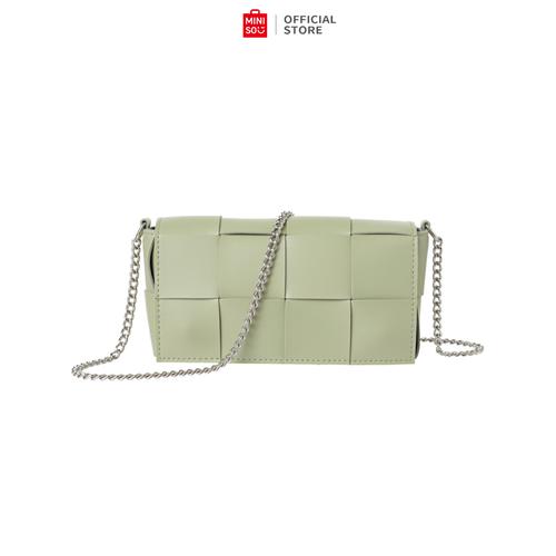 Jual MINISO Tas Selempang Rantai Wanita Tas Persegi Kecil Flip Rantai ...