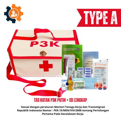 Jual Tas P3K Jinjing Putih / Tas P3K First Aid Kit + Isi Lengkap Type A ...