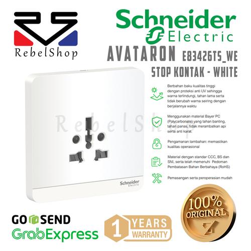 Jual Schneider Stop Kontak Universal AvatarOn Putih 16A - E83426TS_WE ...