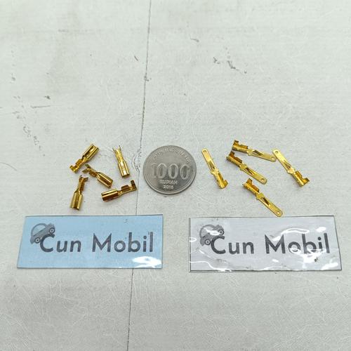 Jual Terminal kabel lampu gepeng 292,291 ukuran mini Lebar 4mm harga ...