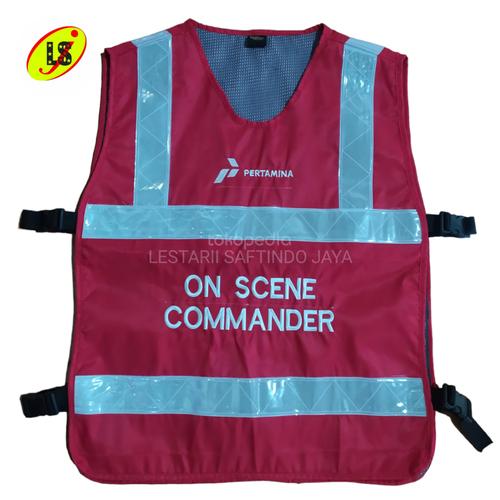 Jual SAFETY VEST/ROMPI OKD PERTAMINA BORDIR ON SCENE COMMANDER/ROMPI ...