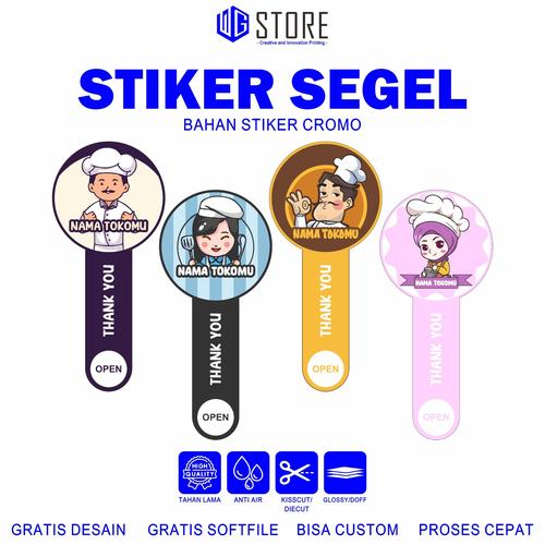 Jual Stiker Segel Botol dan Toples / Segel Makanan Kemasan / Label ...