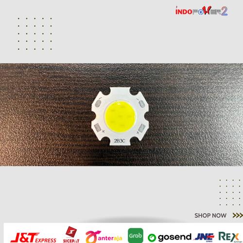 Jual High Power LED 3 Watt Chips On Board White 10-20mm HPL 3W COB ...