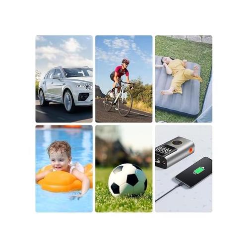 Jual Tire Inflator Portable Air Compressor 150 Psi Electric Cordless ...