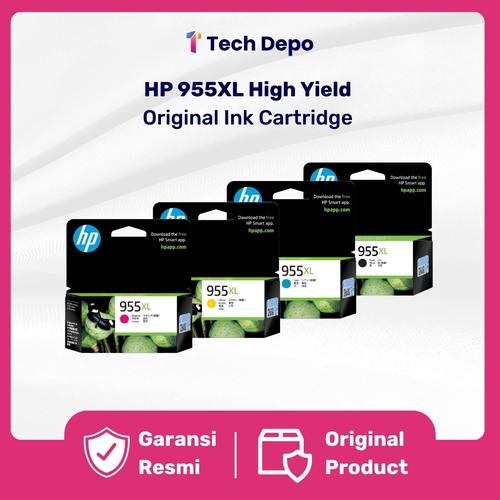 Jual Tinta HP 955XL Black & Color Original Ink Cartridge - Magenta ...