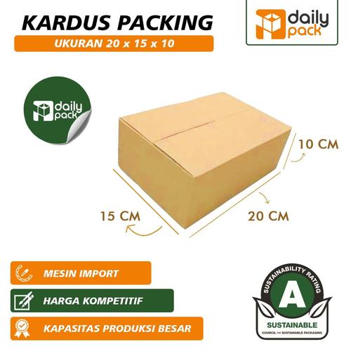 Jual Kardus Dus Packing Polos Box Ukuran 20x15x10 - Jakarta Selatan ...