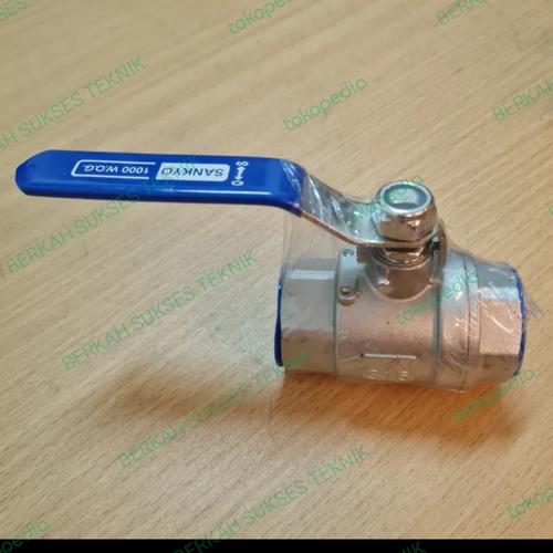 Jual ball valve sankyo 1 1/4 inch 2pc/stop kran sankyo 2pc - Jakarta ...