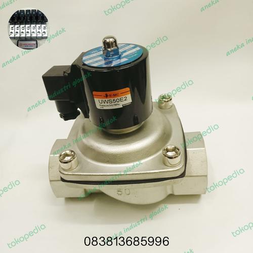 Jual solenoid valve 2 way stainless steel 2 inch UWS-50 EMC - AC 220V - Jakarta Barat - aneka ...