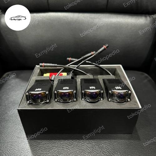Jual Mini Projie Kuro Raijin R01S-Series (4x25W) - Yellow/White - Kota ...