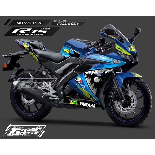 Jual Sticker Stiker Yamaha R15 New V3 Hiu Full Body Full Set Free ...