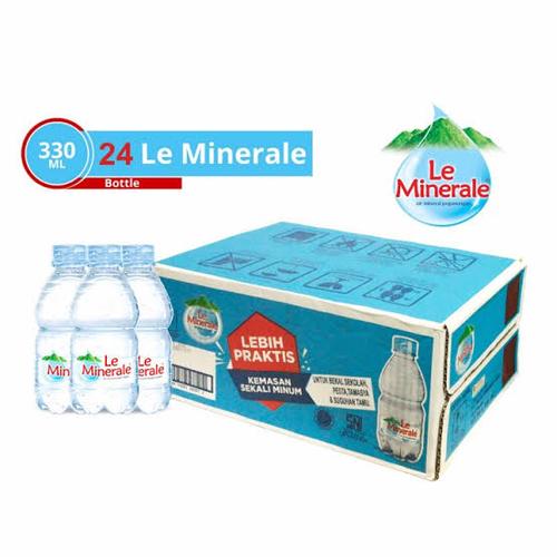 Jual AIR MINERAL LE MINERALE BOTOL 330 ML 1 DUS isi 24 botol - Kota ...