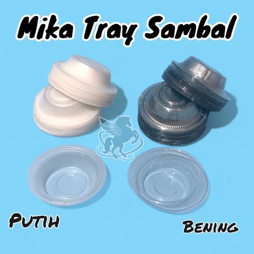 Jual isi 400pcs mika tray sambal bening / mika saos sambal - M Sambal ...
