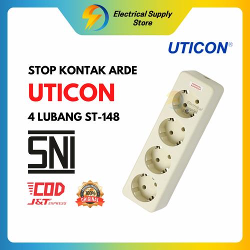 Promo STOP KONTAK ARDE UTICON ST-148 STOP KONTAK 4 LUBANG - Jakarta ...