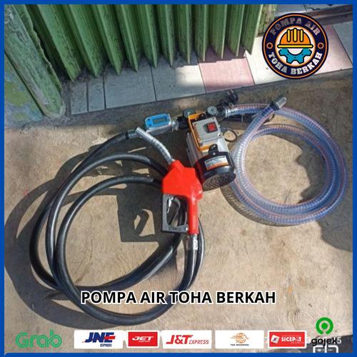 Jual Pompa Oli/Solar Pompa BBM With Flowmeter Digital Selang Dan Nozzle ...