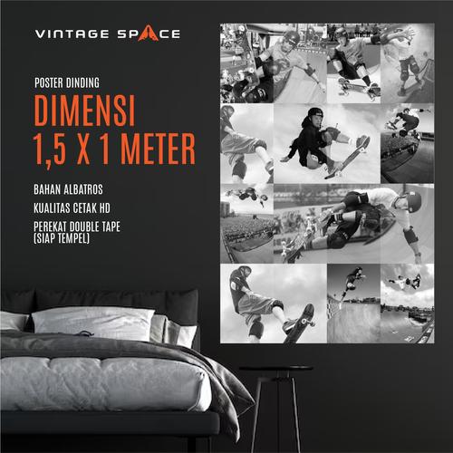 Jual Wallpaper dinding / poster skateboard / wallpaper vintage / tony ...