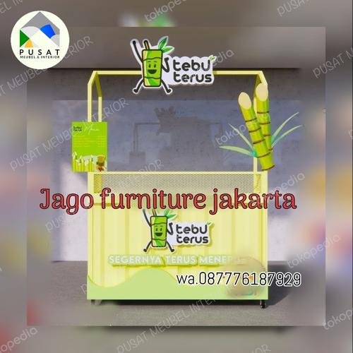 Jual Booth es tebu / gerobak custom / booth custom / gerobak portable ...