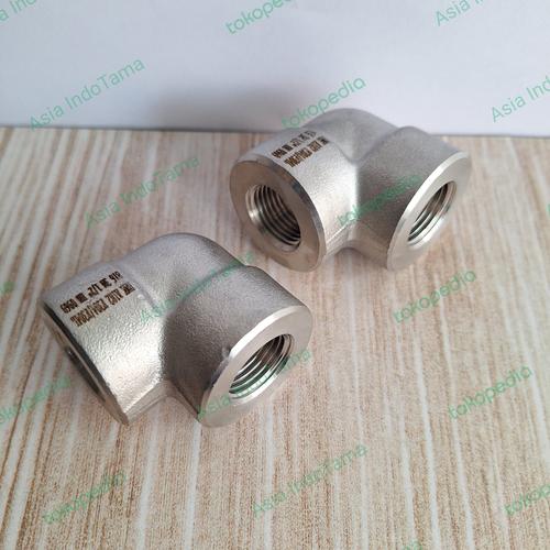Jual Elbow Class3000 Stainless Ss304 Drat NPT 1/2"inch / Knee Ss304 ...