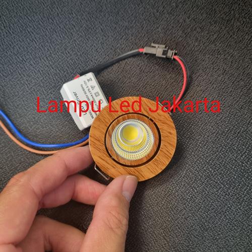 Jual lampu spot mini 3watt 3w motif kayu. spotlight mini downlight ...
