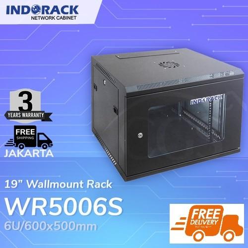 Jual WR5006S Wallmount Rack 6U Depth 500mm Single Door - INDORACK ...
