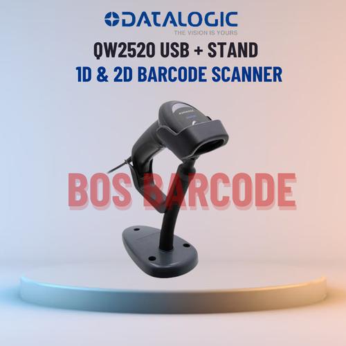 Jual Scanner Barcode Datalogic QW2520 / QW-2520 1D 2D Imager USB+Stand ...