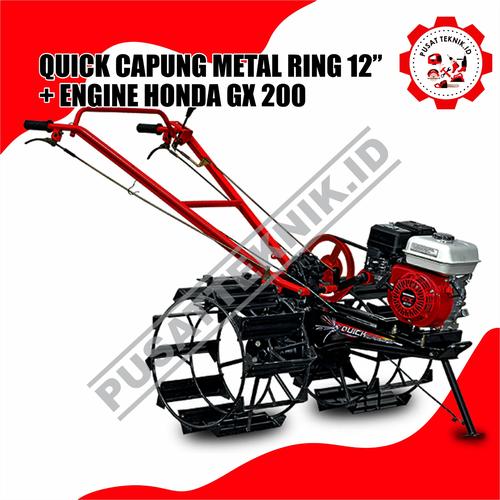 Jual MESIN TRAKTOR QUICK CAPUNG METAL 12" + Mesin Engine Honda GX 200 ...